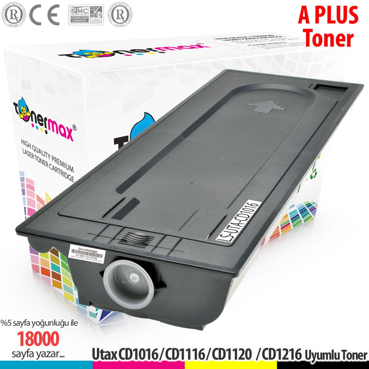 Utax CD1016 / CD1116 / CD1216 / CD1120 / 611610010 A Plus Muadil Toneri ...