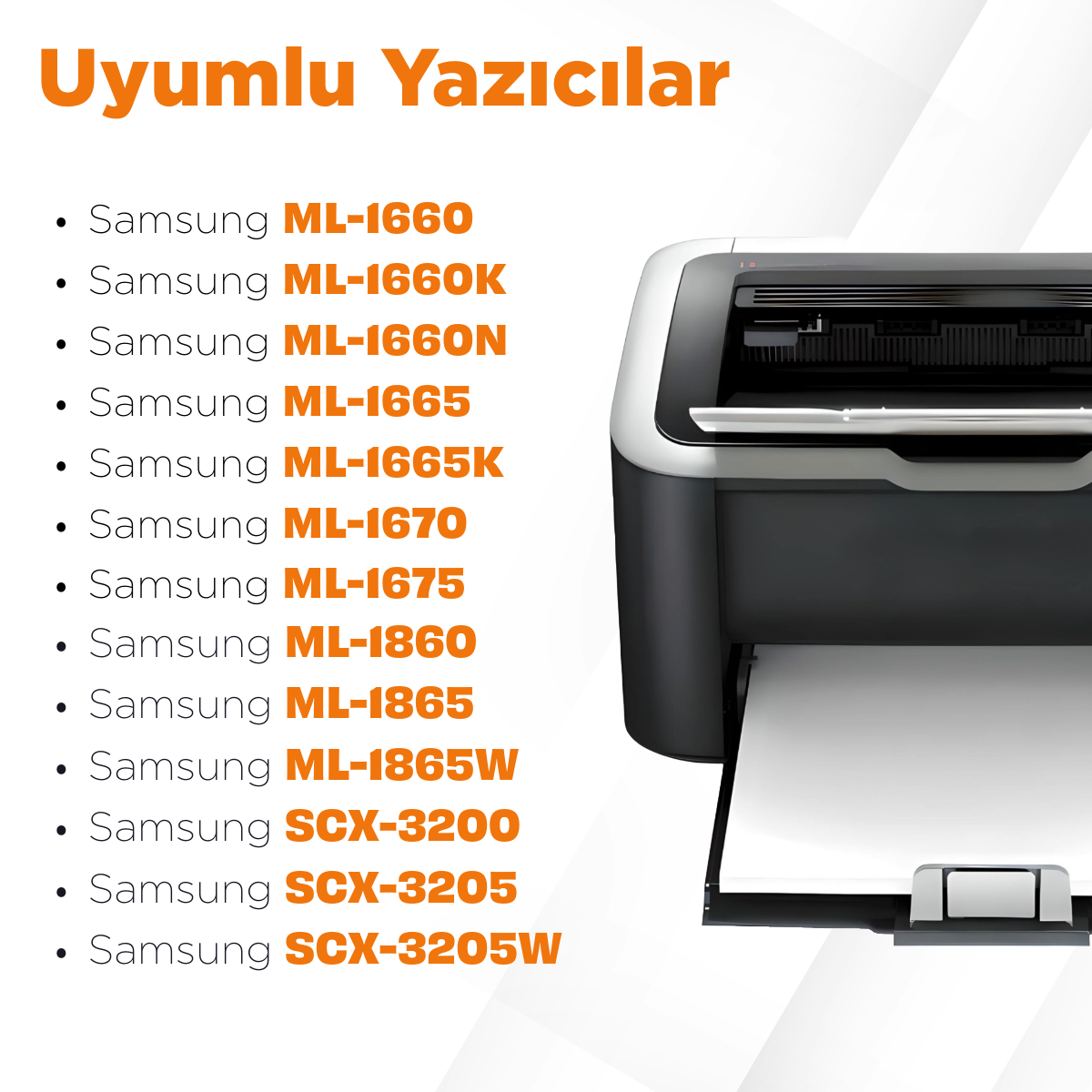 Samsung MLT-D104S Toner Tozu 250GR./ ML-1660 / ML-1665 / ML-1670 / ML-1675