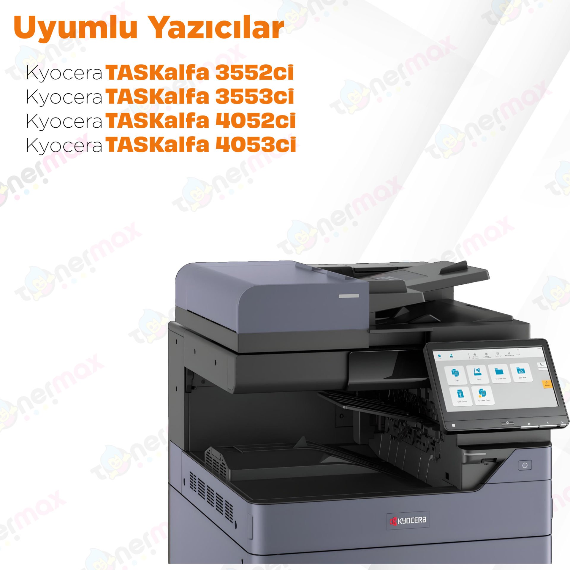 Kyocera TK-8525 Siyah Muadil Toner / TASKalfa 4052ci / 4053ci - 1.212,87 TL